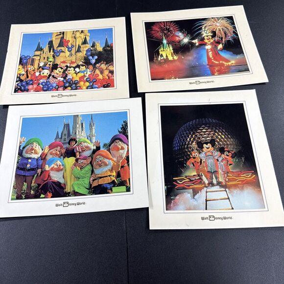 Disney | Art | Vintage 98s Walt Disney Cast Color Photo Prints Lot Of 4 ...